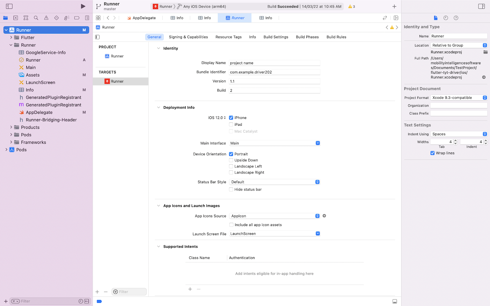 Flutter IOS Setup Laravel